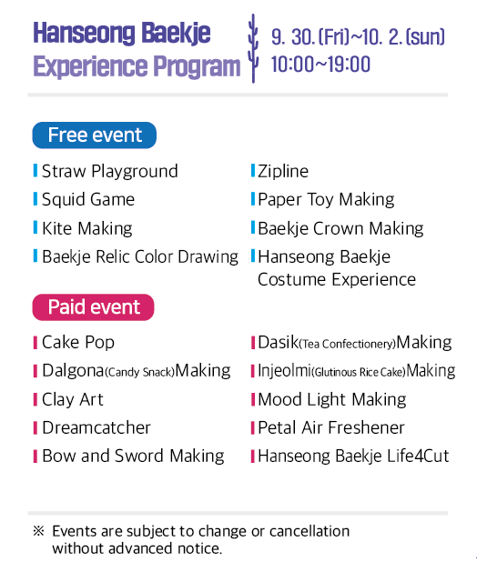 Things to Enjoy - Hanseong Festival